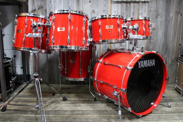Yamaha 9000 Power Recording Custom in Red Hot rustydrums.co.uk