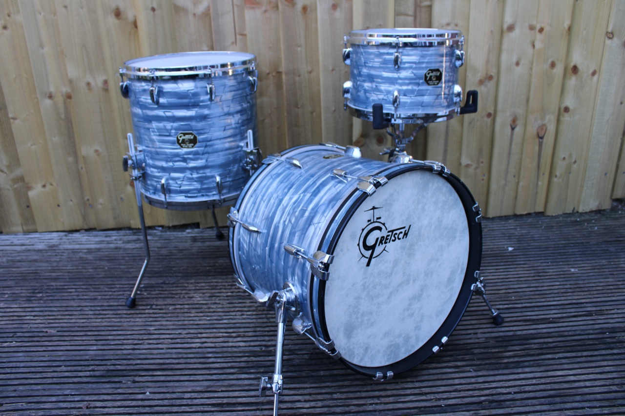 Gretsch USA Custom 'Standard' Bebop Midnight Blue Pearl rustydrums.co.uk
