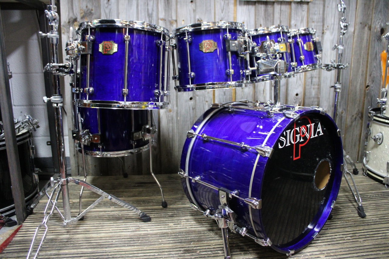 Premier Signia 22, 8, 10, 12, 14, 16 in Sapphire Blue rustydrums.co.uk